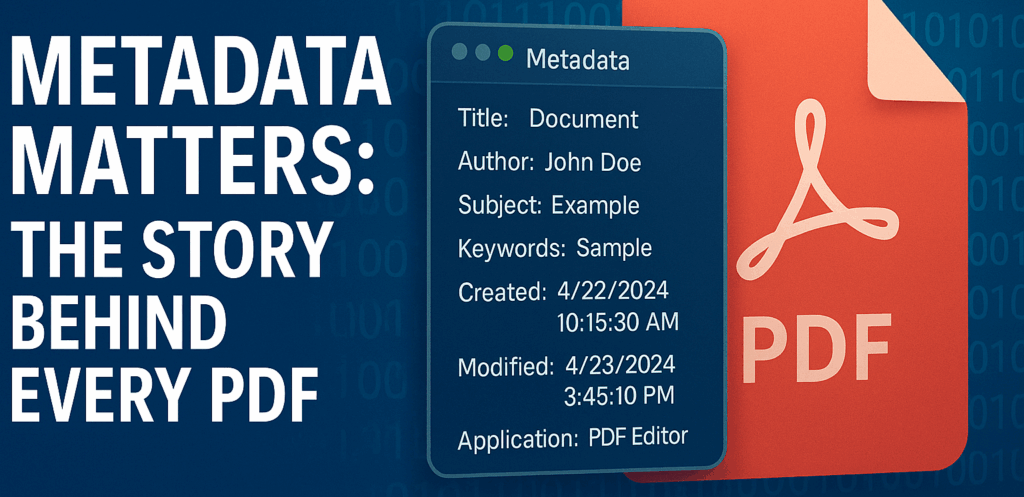 PDF Metadata in eDiscovery: Risks, Timestamps, Workflow